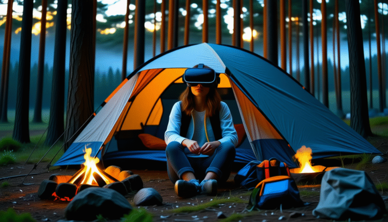 Explorez le camping virtuel : comment fonctionne un simulateur VR