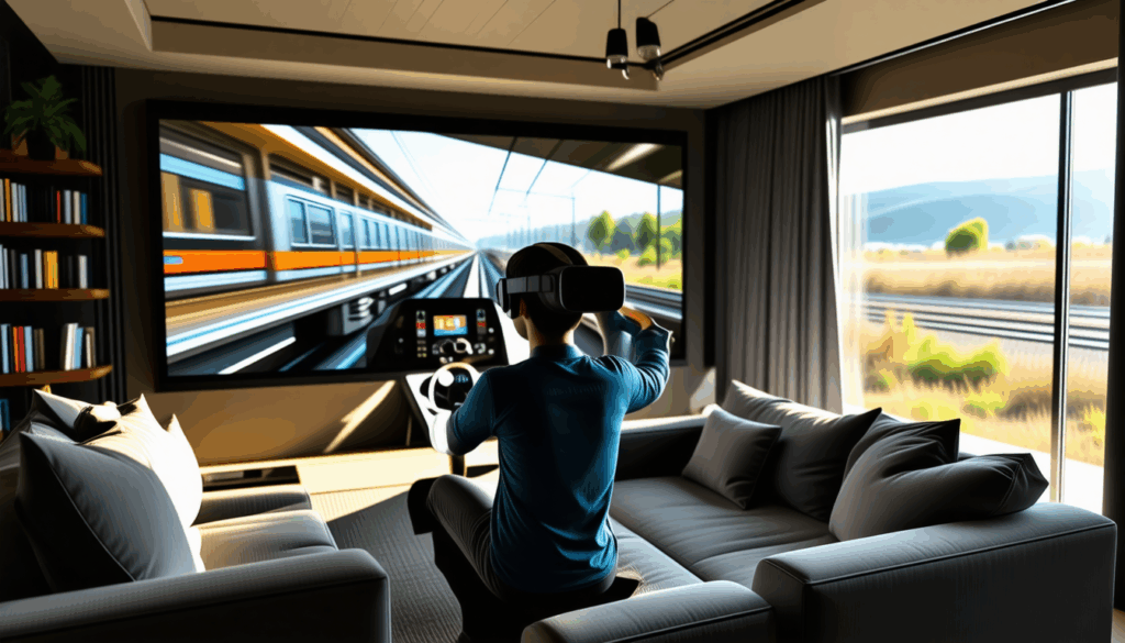 L'immersion des simulateurs de conduite de train en VR